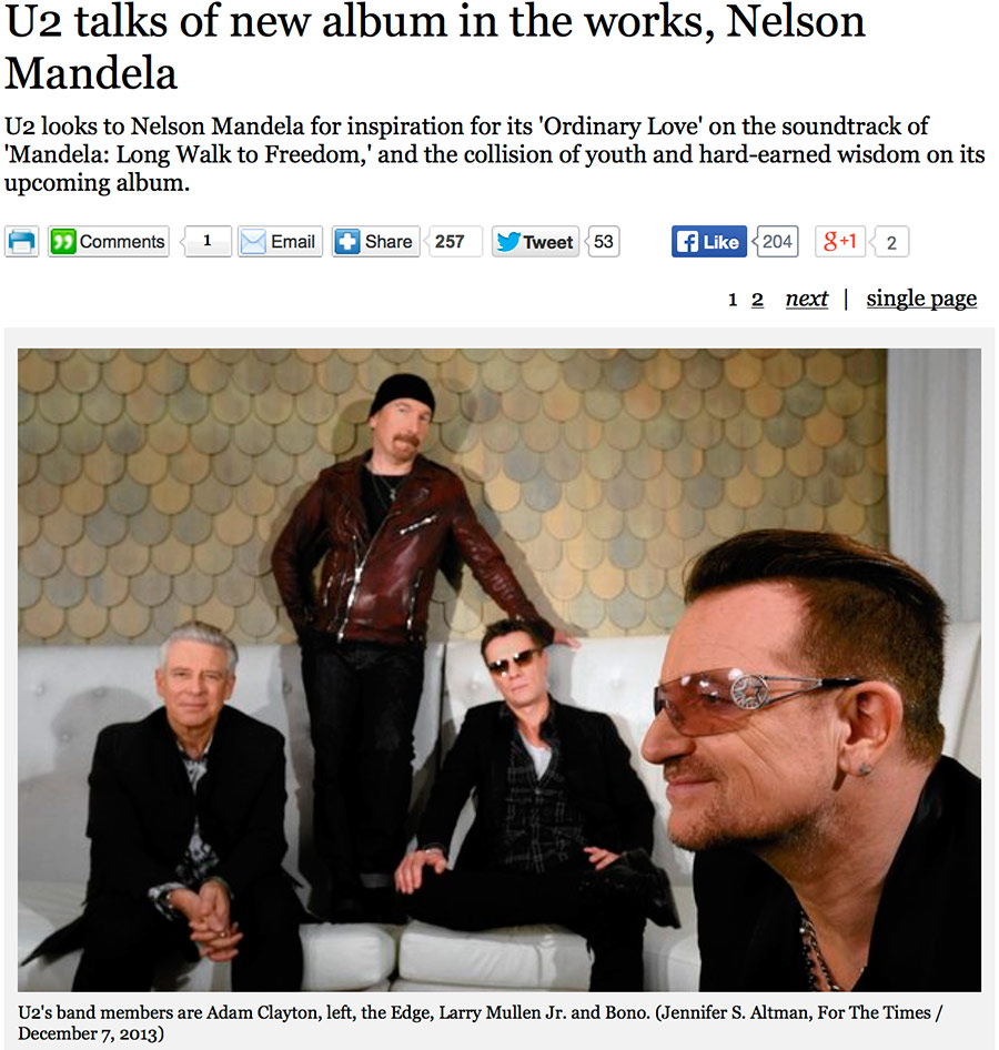 U2 > News > 'A Love Song'