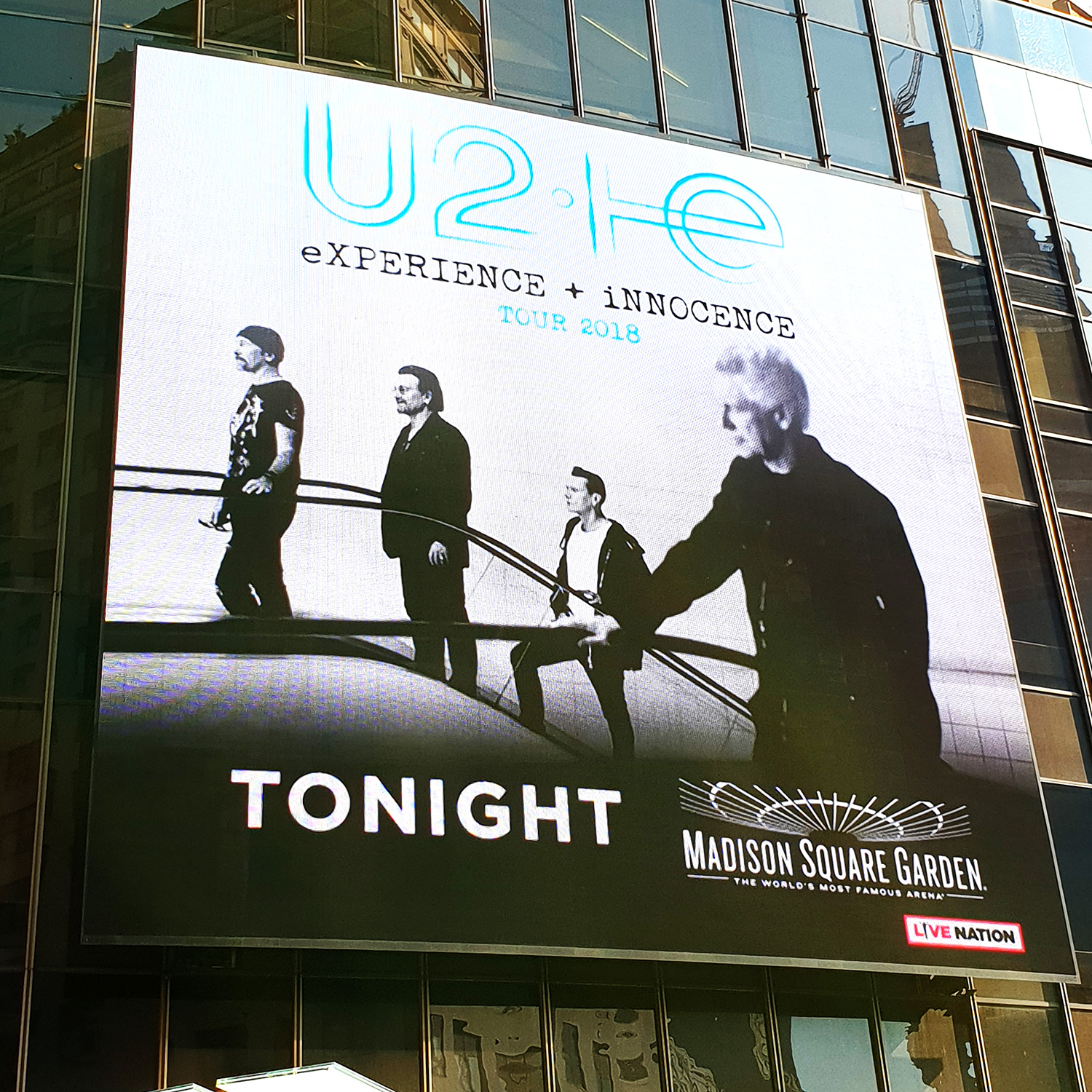 U2 > Tours > U2 eXPERIENCE + iNNOCENCE Tour 2018