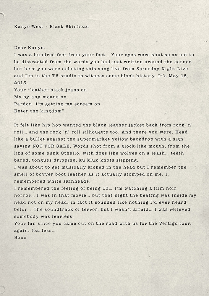 U2 > News > Your Fan, Bono