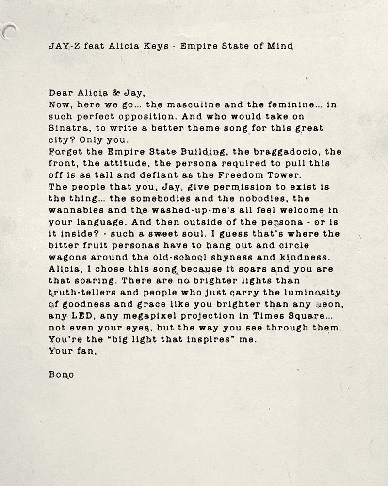 U2 > News > Your Fan, Bono