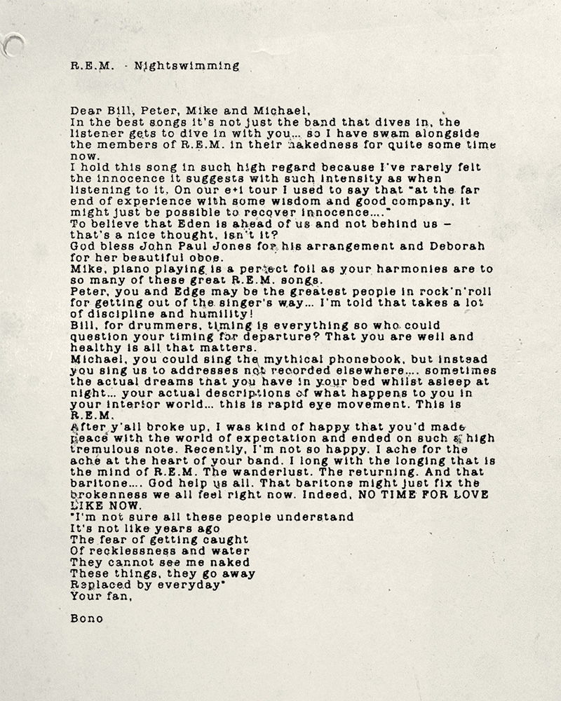 U2 > News > Your Fan, Bono