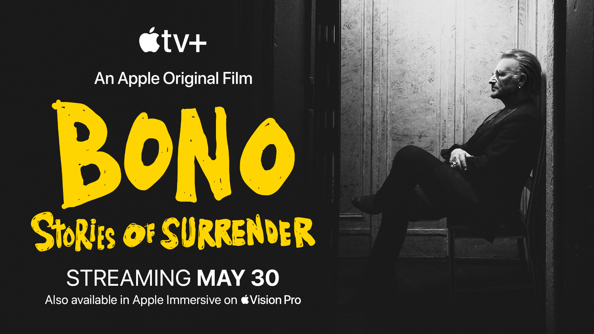 U2 > News > 'Bono: Stories of Surrender' premiering May 30 on Apple TV+